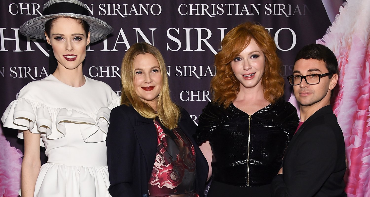 Drew Barrymore & Christina Hendricks Help Christian Siriano Celebrate ...