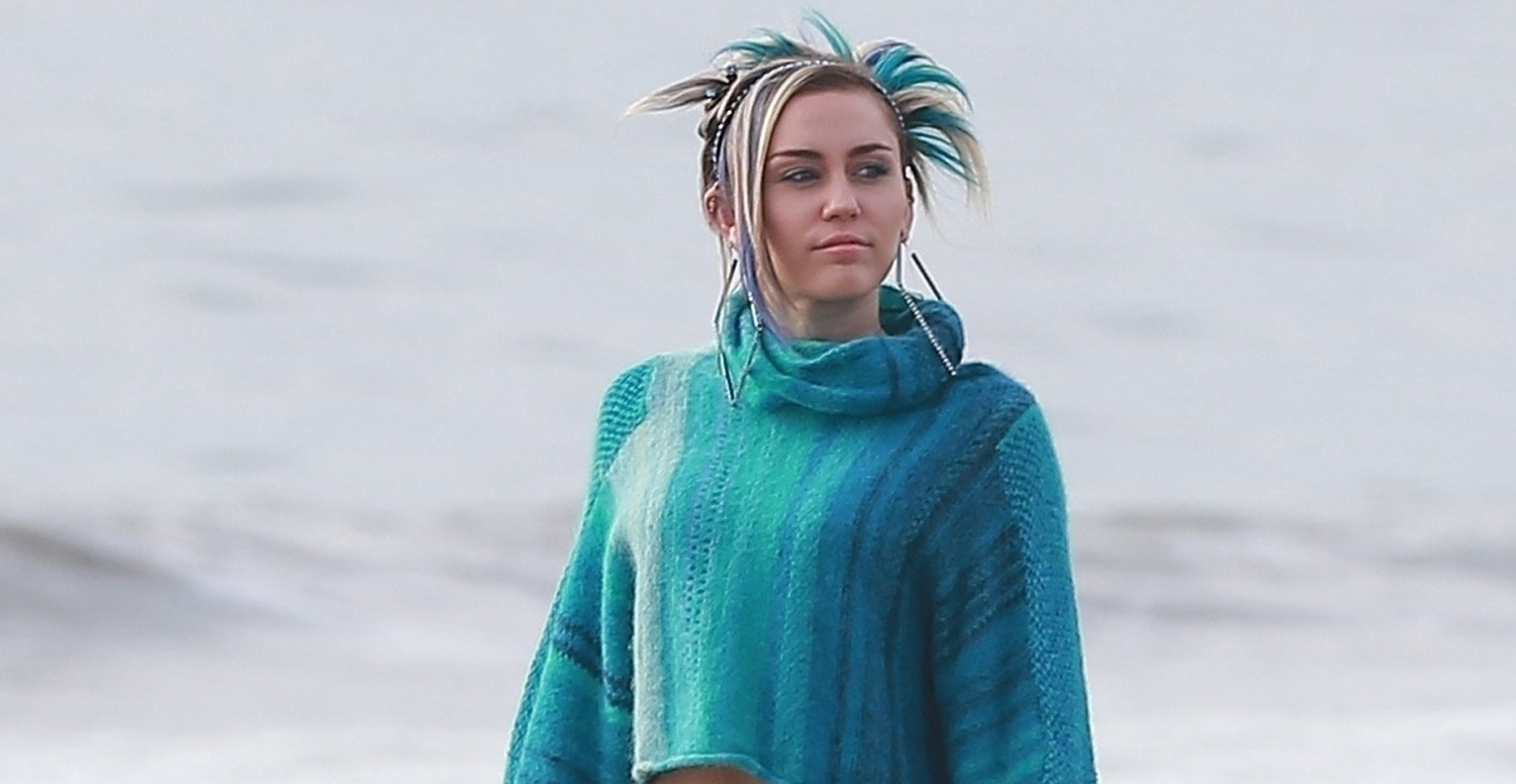 Miley Cyrus Looks Beautiful in Blue During Venice Beach Shoot | Miley ...