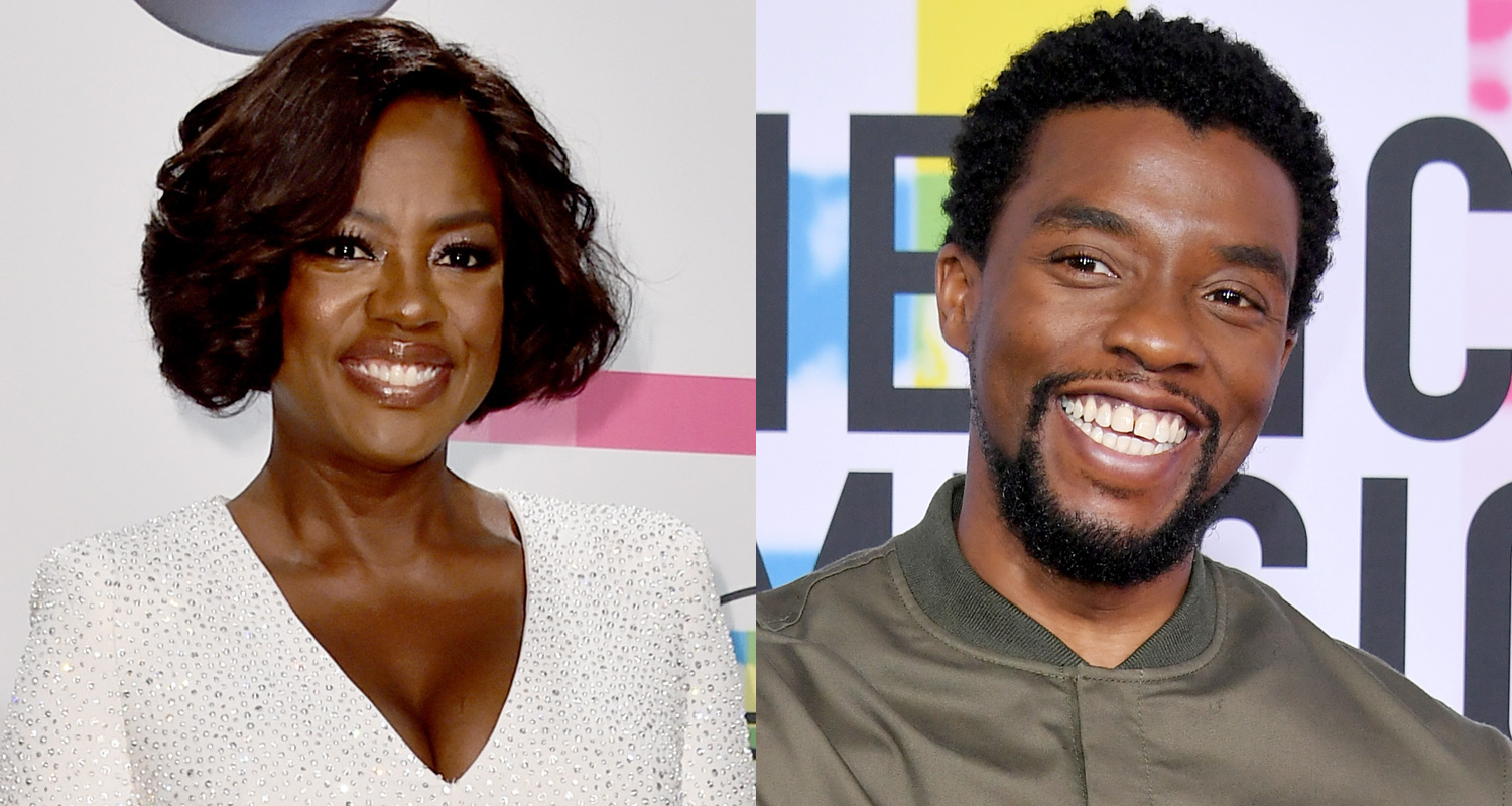 Viola Davis Joins Chadwick Boseman at the American Music Awards 2017 ...