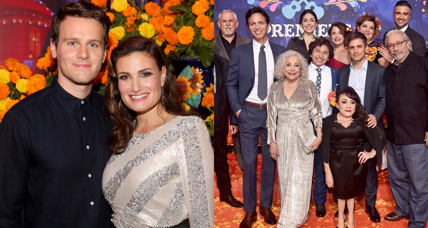 Jonathan Groff & Idina Menzel Join ‘Coco’ Cast at Marigold-Carpet ...
