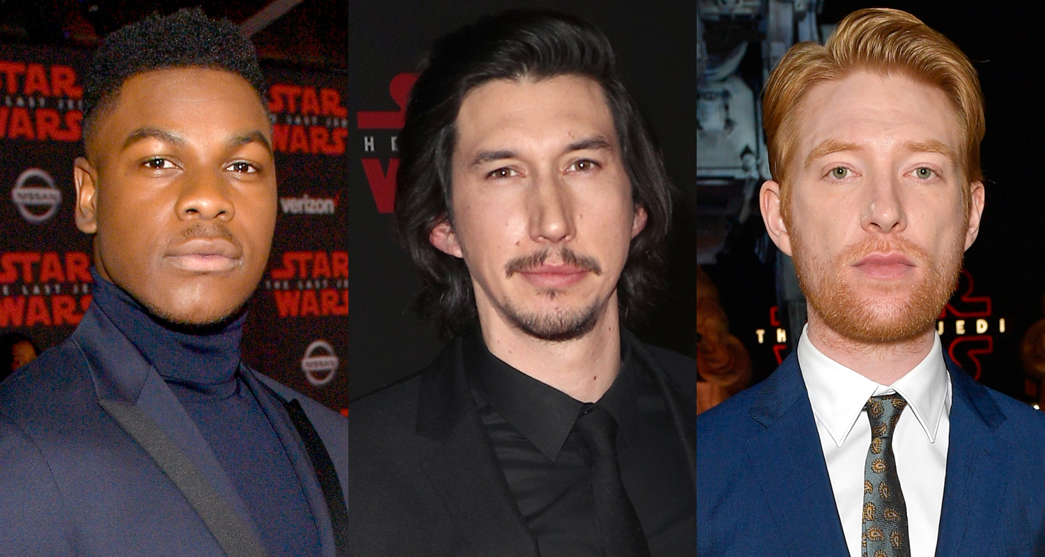 John Boyega, Adam Driver, & Domhnall Gleeson Suit Up for ‘Last Jedi ...