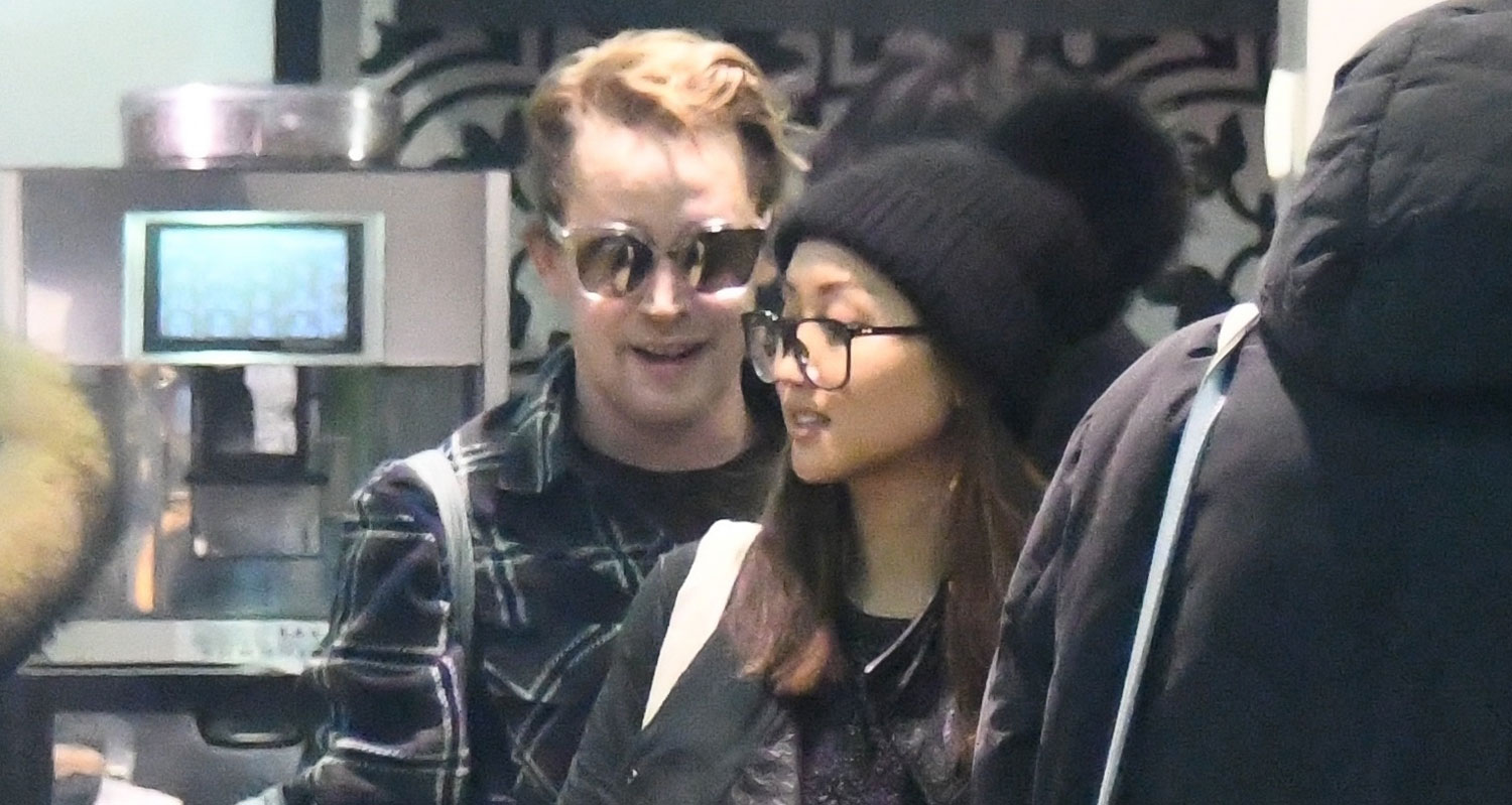Macaulay Culkin & Girlfriend Brenda Song Go Grocery Shopping in Paris ...