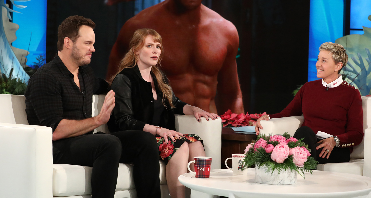 Chris Pratt & Bryce Dallas Howard Tease ‘Jurassic World’ on ‘Ellen ...