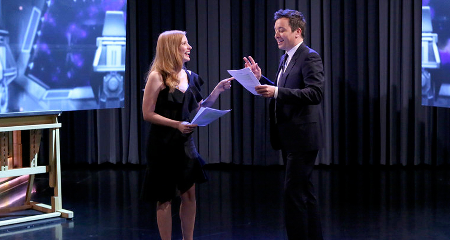Jessica Chastain Shows Jimmy Fallon What It’s Like to Play Female Roles ...