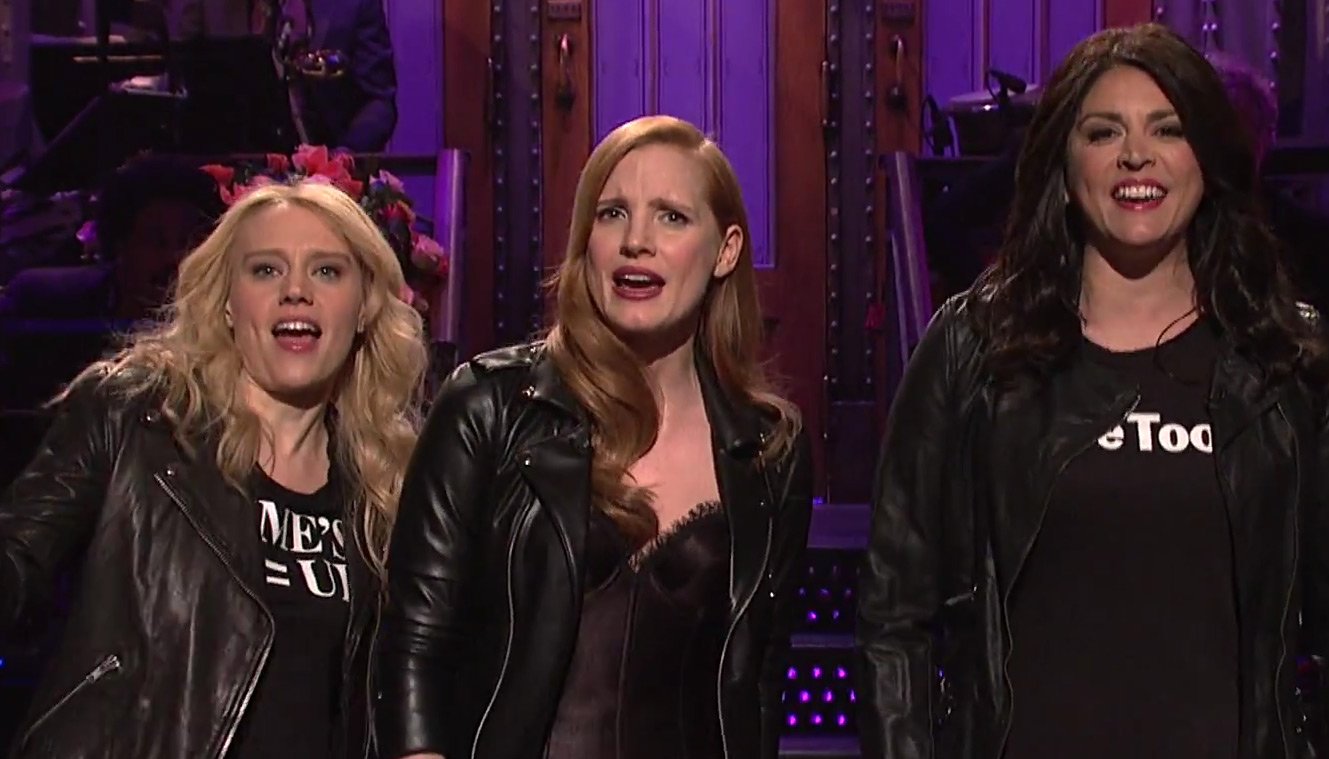 Jessica Chastain Brings the Women’s March to ‘SNL’ for Her Opening ...