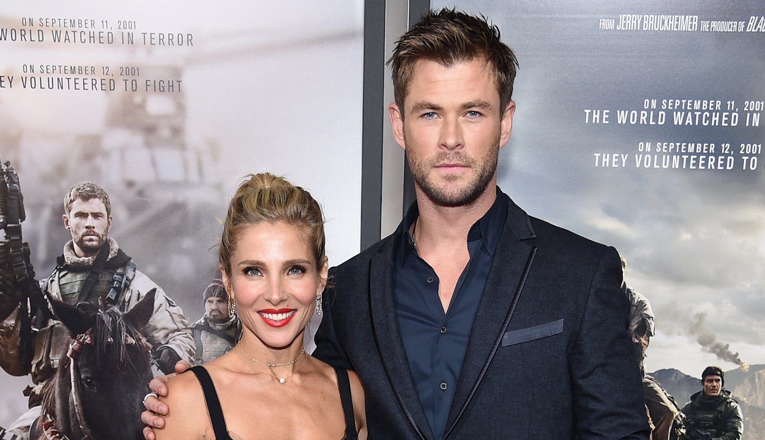 Chris Hemsworth Premieres ’12 Strong’ with Wife & Co-star Elsa Pataky ...