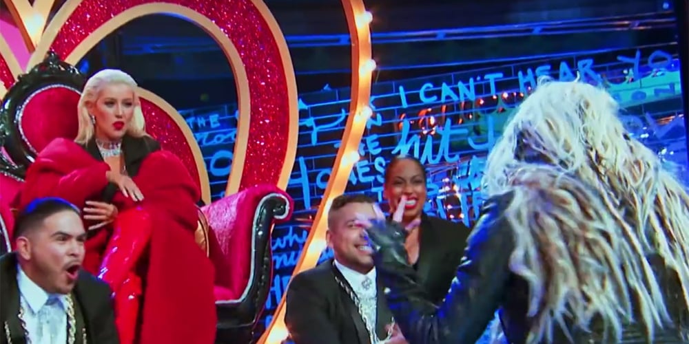 Christina Aguilera Watches Erika Jayne Perform ‘Fighter’ on ‘Lip Sync ...