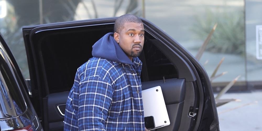 Kanye West Arrives at the Studio With a Smile! | Kanye West | Just ...