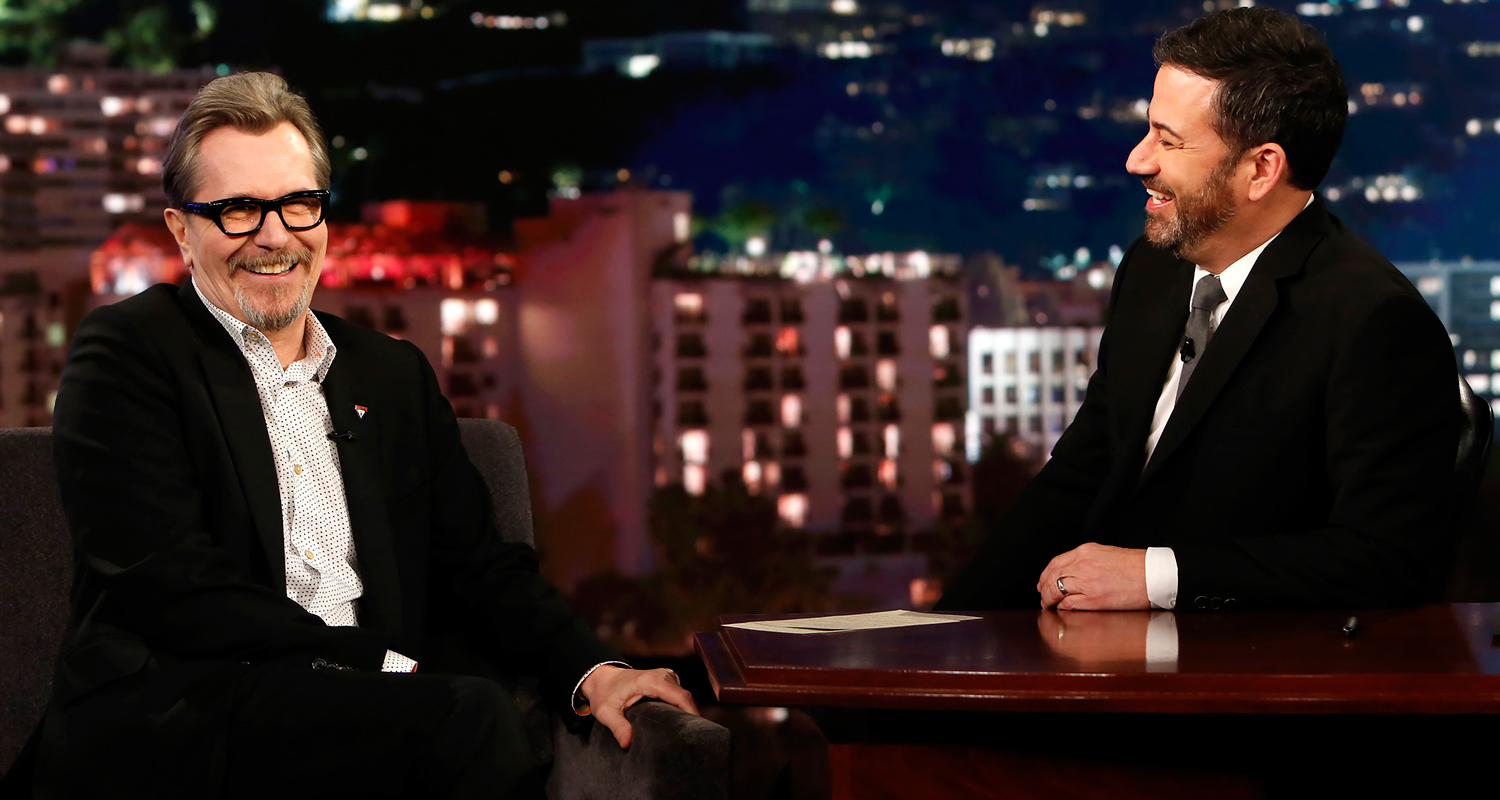 Gary Oldman Talks Golden Globes on ‘Jimmy Kimmel’ & Reveals He Proposed ...