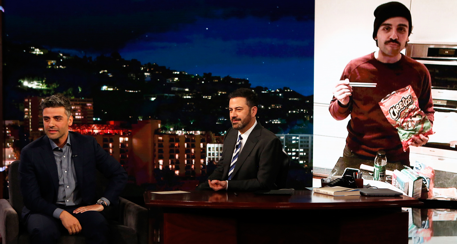 Oscar Isaac Explains His Cheetos & Chopsticks Meme on ‘Jimmy Kimmel ...