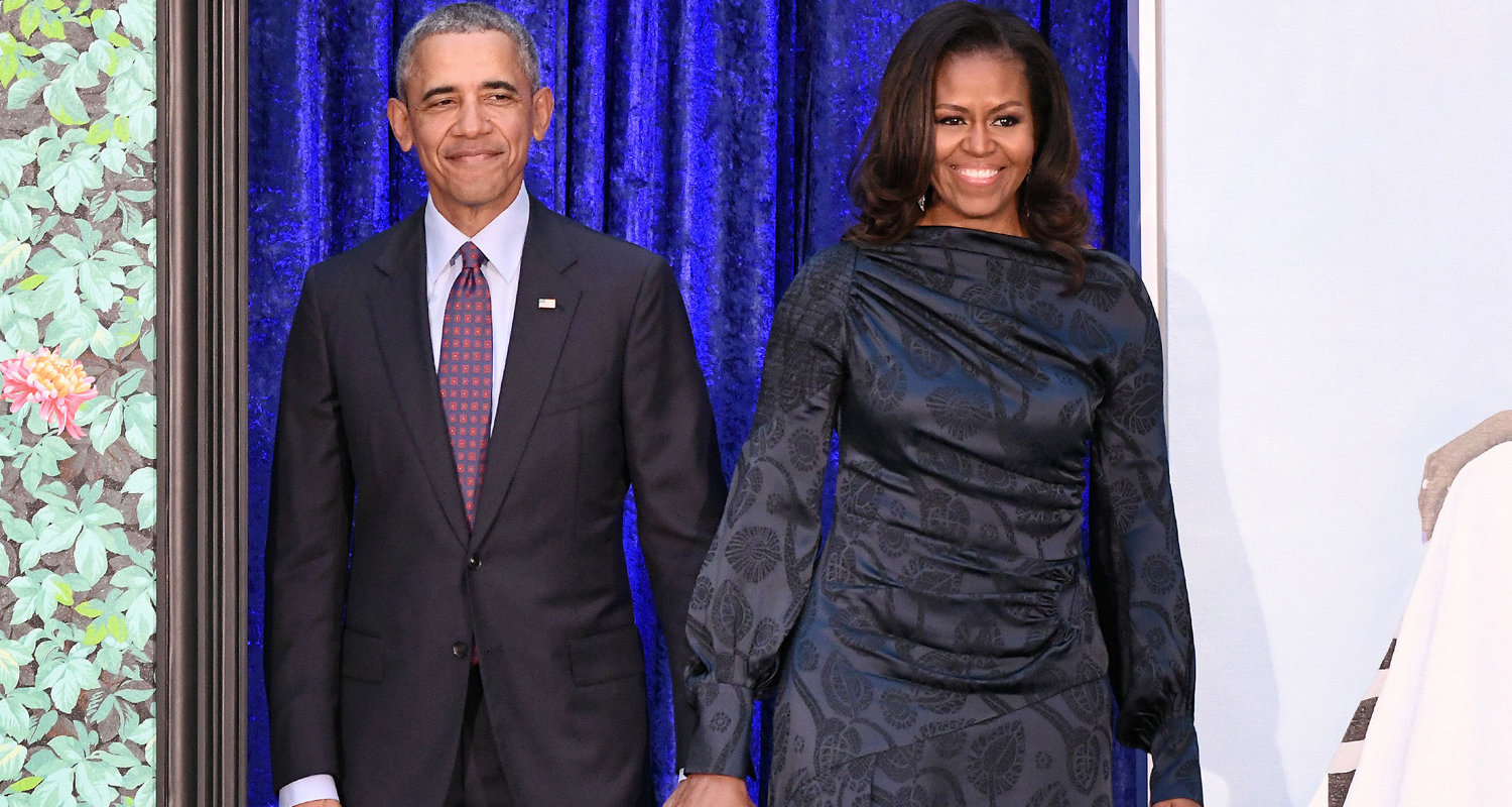 Barack & Michelle Obama Unveil Their Official Portraits at National ...