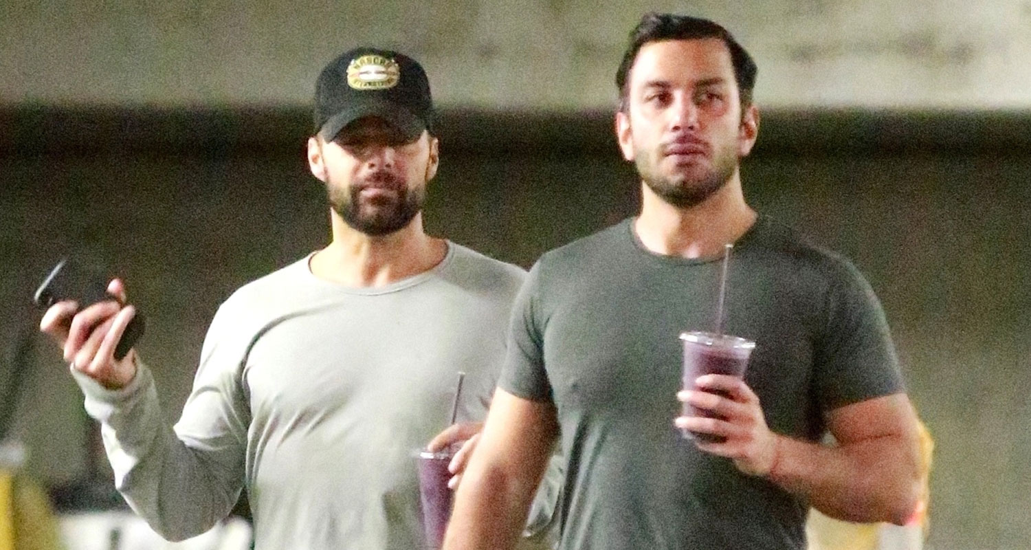 Ricky Martin & Husband Jwan Yosef Couple Up For Gym Session | Jwan ...