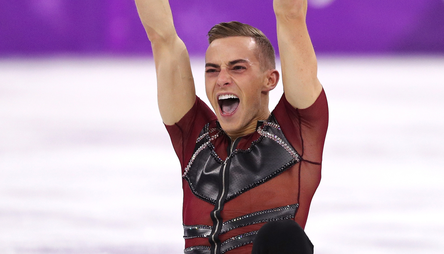 Adam Rippon Scores High in Short Program at Winter Olympics! (Video ...