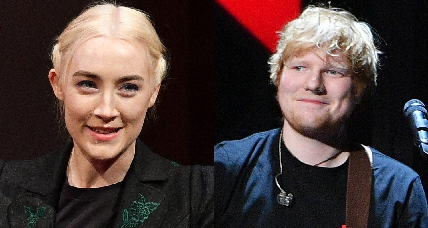 Saoirse Ronan Says Ed Sheeran’s Misspelled Tattoo Isn’t Her Fault ...