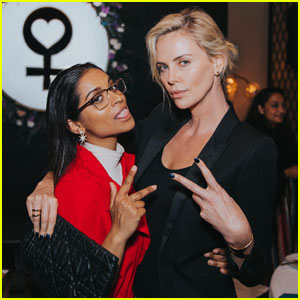 Charlize Theron Celebrates #GirlLove With Victoria Justice & Rachel ...