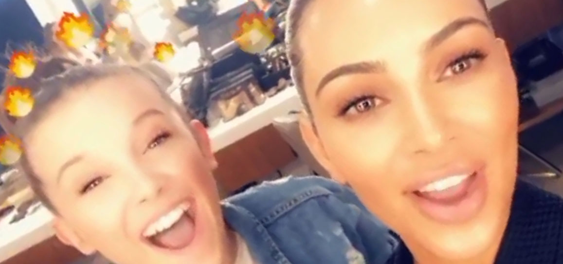 Kim Kardashian Hangs with Millie Bobby Brown on Good Friday | Kim ...