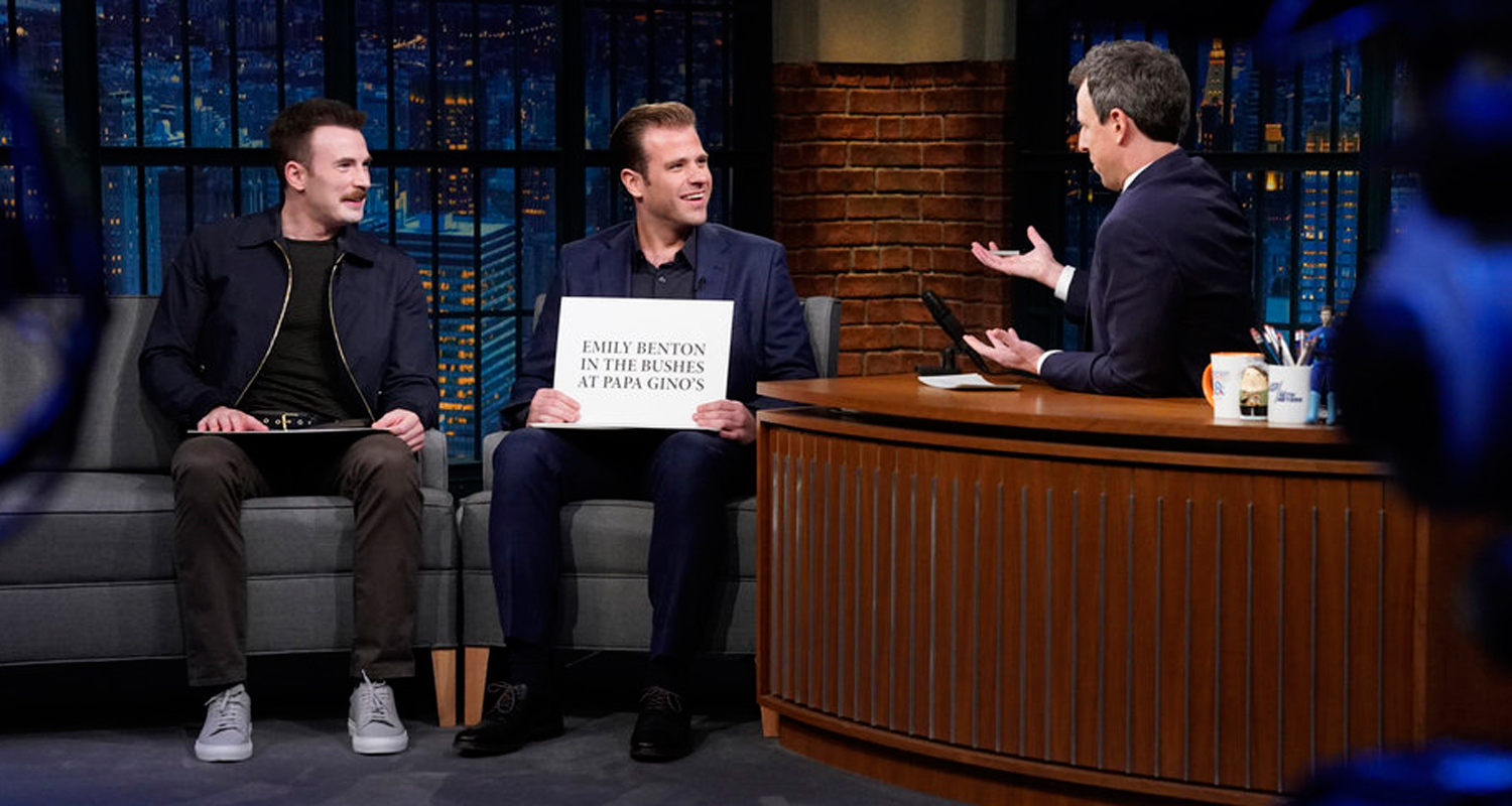 Chris Evans & Brother Scott Quiz Each Other on Hilarious ‘Late Night ...
