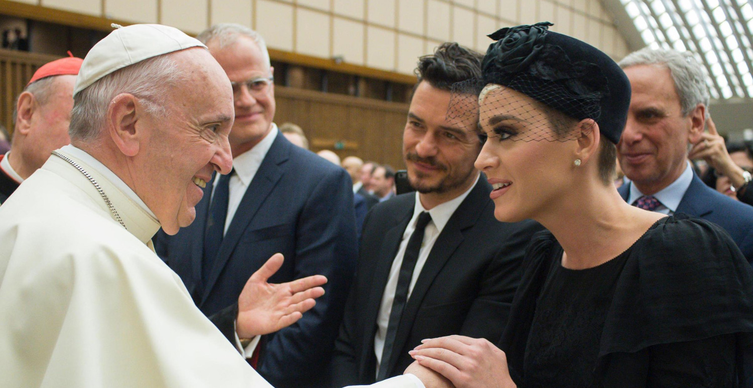 Katy Perry & Orlando Bloom Meet the Pope in Vatican City! | Katy Perry ...