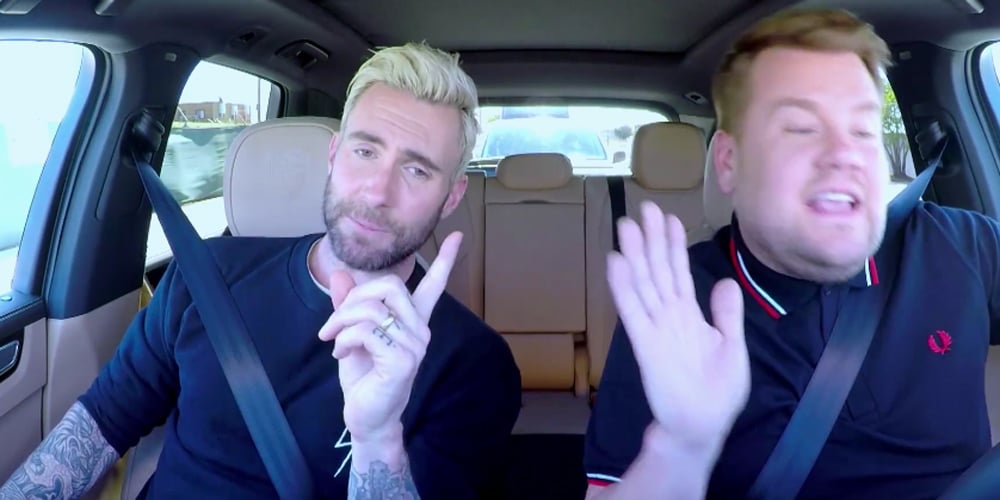 Adam Levine Joins James Corden for ‘Carpool Karaoke’ – Watch a Preview ...