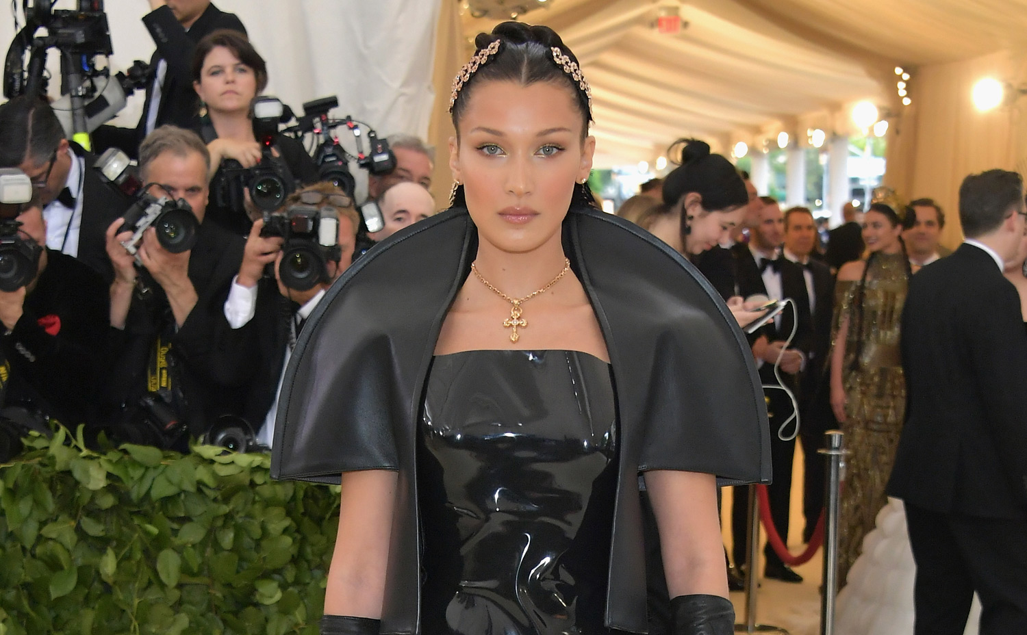 Bella Hadid Wears Epic Leather Look at Met Gala 2018! | 2018 Met Gala ...