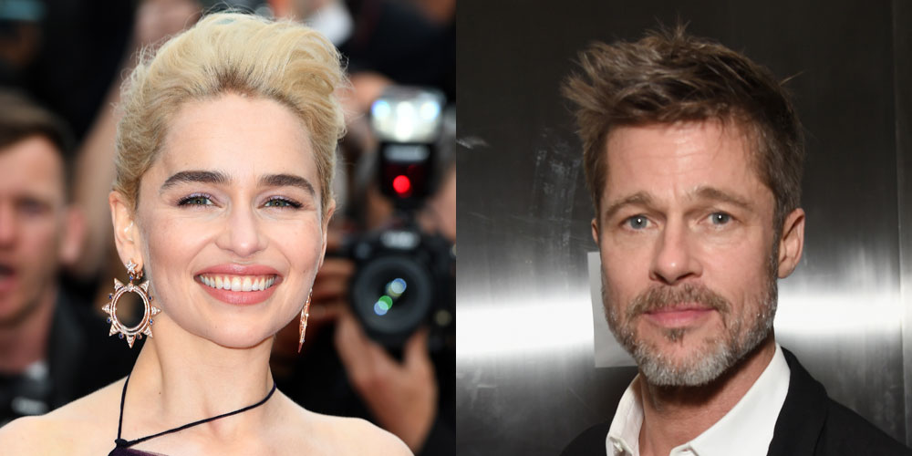 The Best Night of Emilia Clarke’s Life Involves Brad Pitt! | Brad Pitt ...