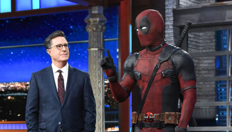 Ryan Reynolds’ Deadpool Crashes Stephen Colbert’s Monologue – Watch Now ...