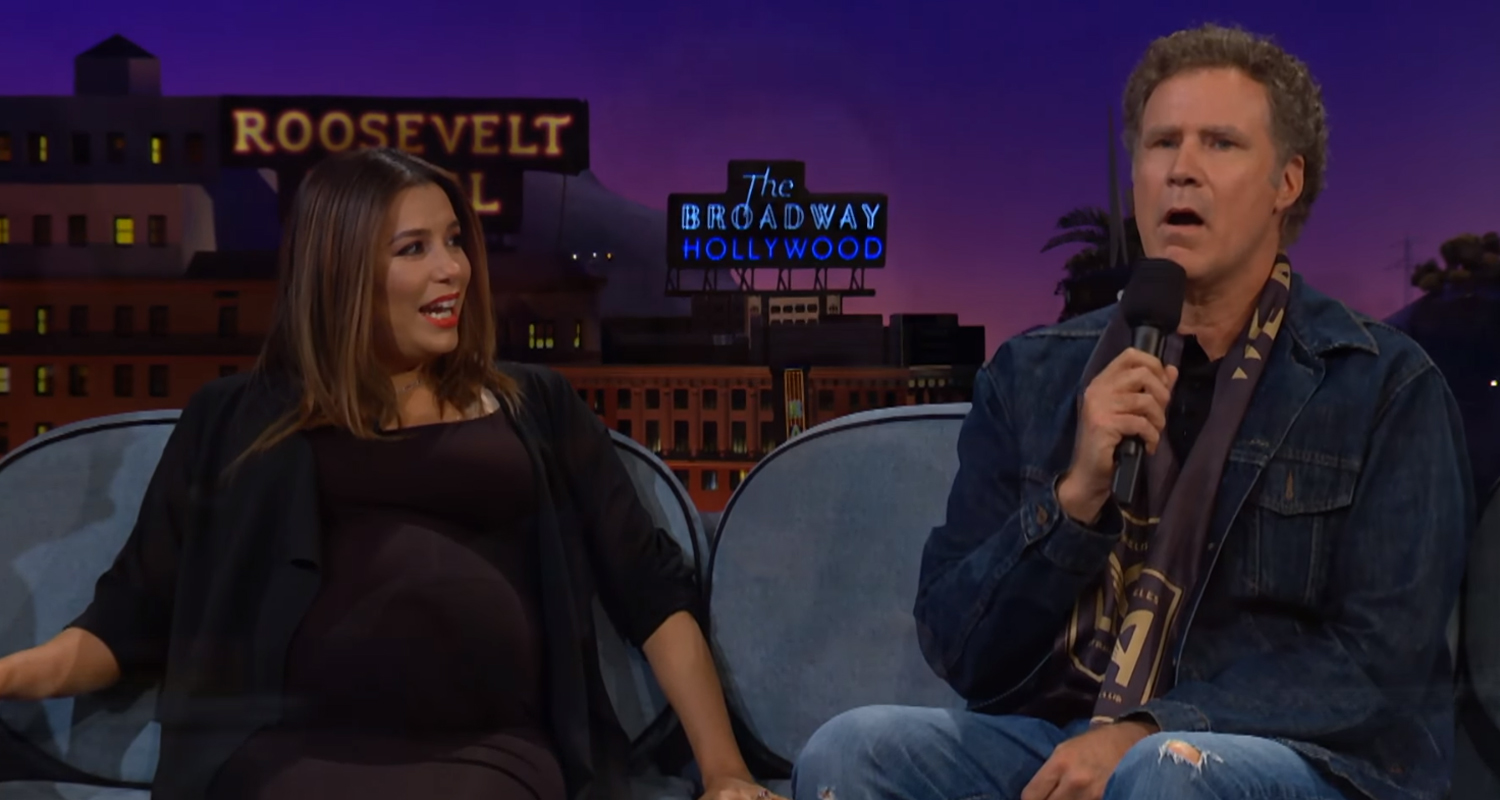 Will Ferrell Tries To Make Pregnant Eva Longoria Cry by Serenading Her ...