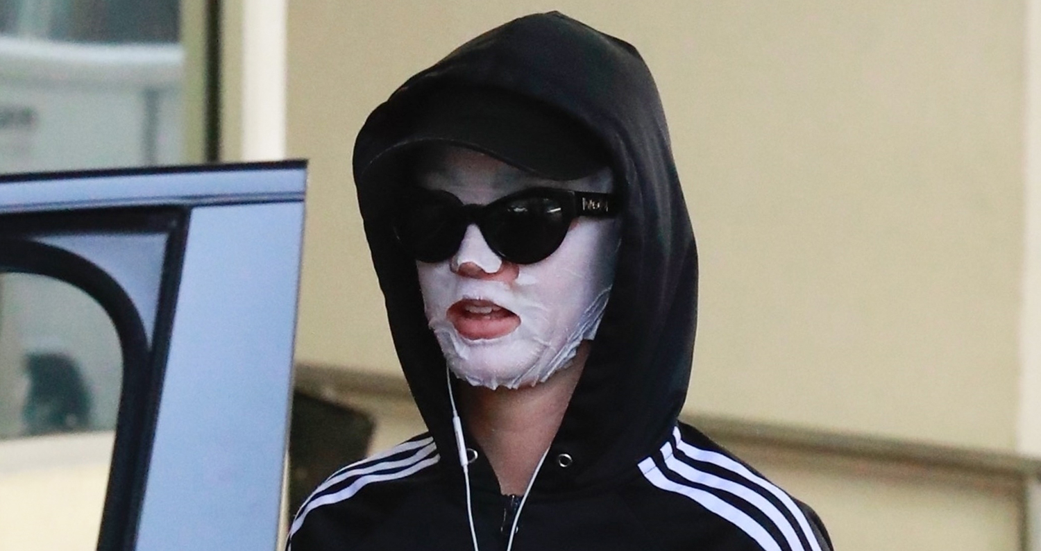 Katy Perry Wears Her Face Mask Home From the Salon! | Katy Perry | Just ...
