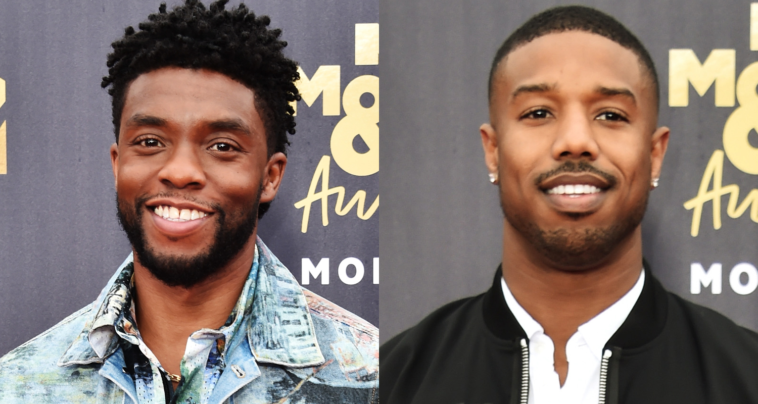 Chadwick Boseman & Michael B. Jordan Bring ‘Black Panther’ to MTV Movie ...