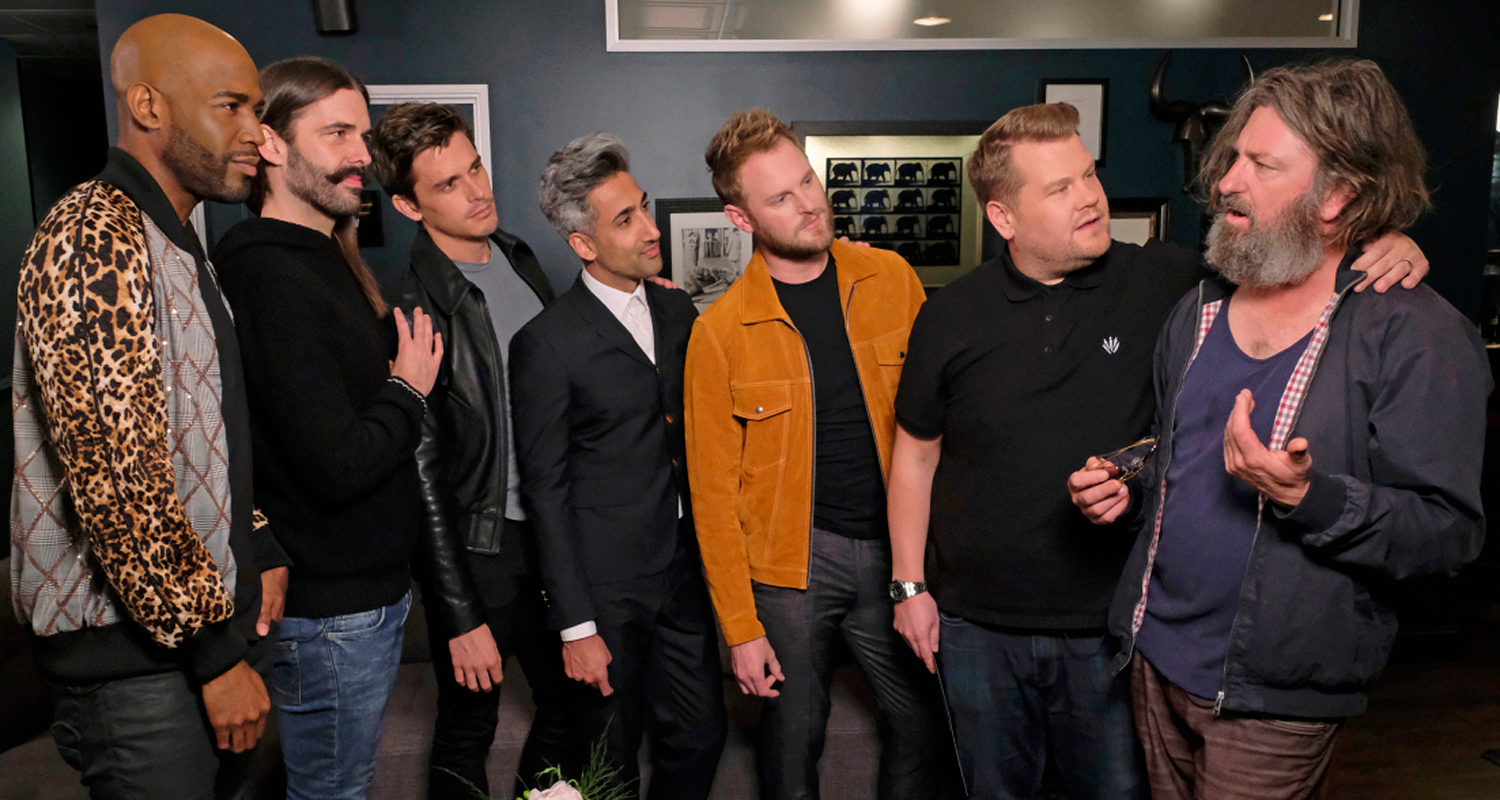 ‘Queer Eye’ Cast Help James Corden Make Over ‘Late Late Show’ Guitarist ...