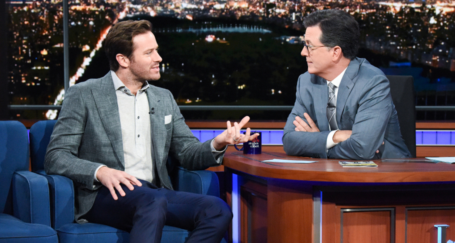 Armie Hammer Tells Stephen Colbert That Fans Keep Asking Him To ...