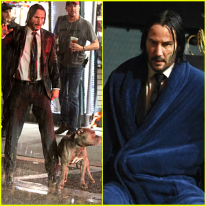 Keanu Reeves Is Soaking Wet While Filming ‘John Wick 3′ | Keanu Reeves ...