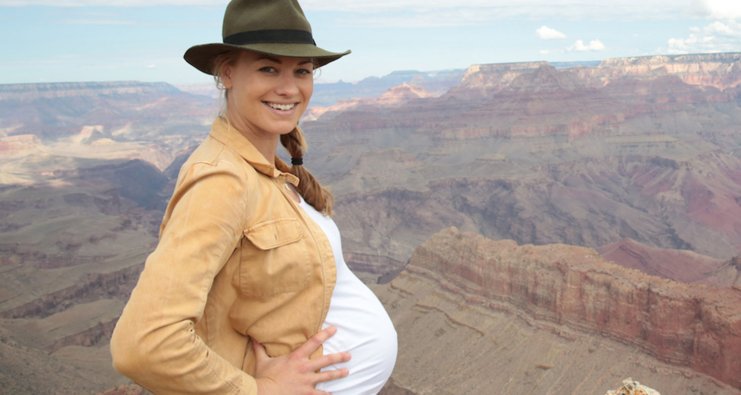 Yvonne Strahovski Shows Off Her Baby Bump While Visiting the Grand ...