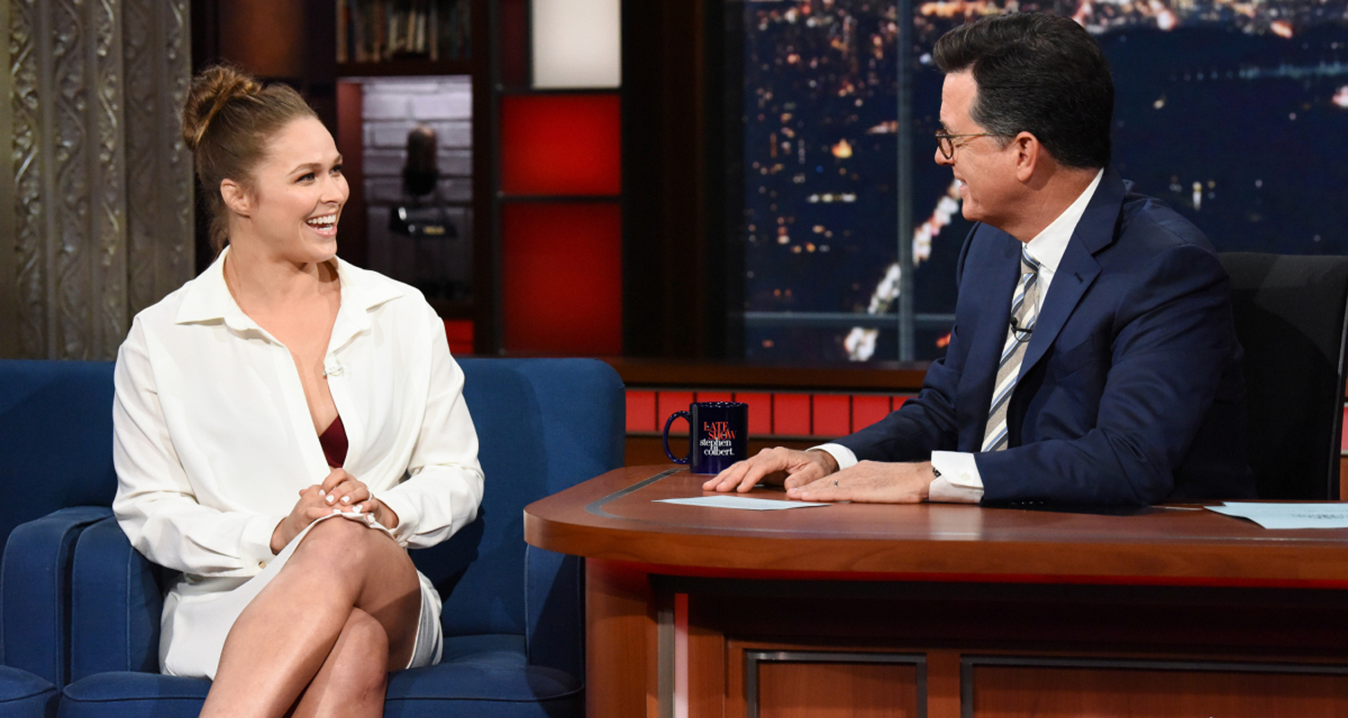 Ronda Rousey Geeks Out Over Her Love for ‘Star Wars’ on ‘Late Show ...