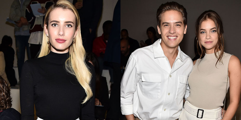 Emma Roberts Joins Dylan Sprouse & Barbara Palvin at BOSS Fashion Show ...