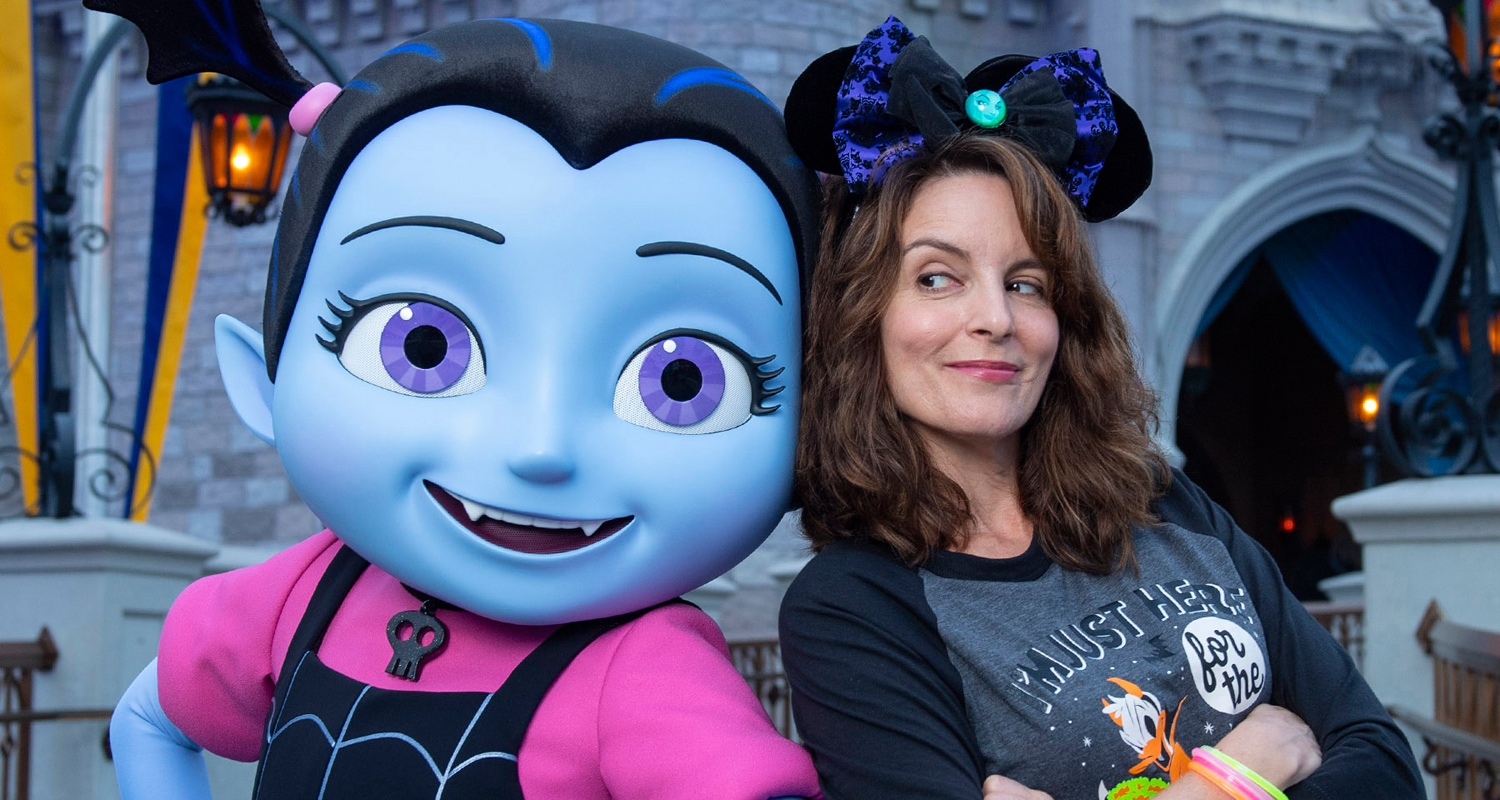 Tina Fey Gets Spooky at Walt Disney World Halloween Bash! | Tina Fey ...