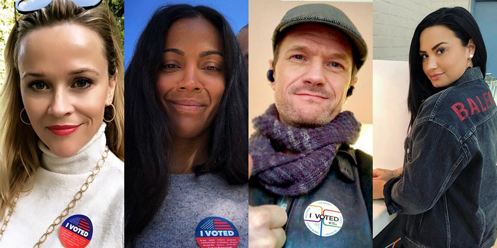 These Celebs Were Proud to Vote in 2018 Midterm Elections | Politics ...
