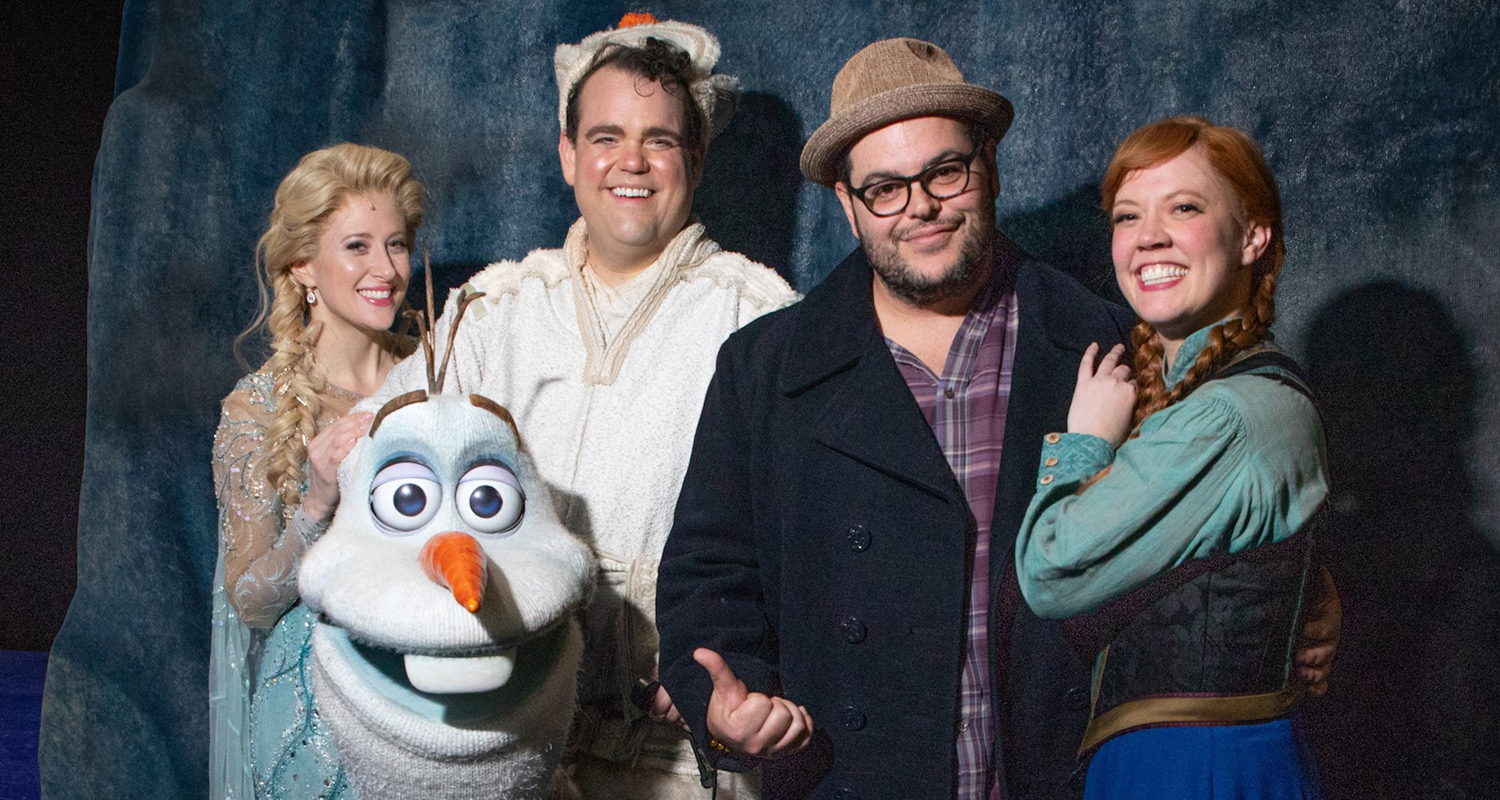 Josh Gad Stops By ‘Frozen’ Broadway Performance in NYC! | Caissie Levy ...
