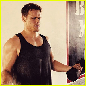 Sam Heughan Shows Off His Muscles While Working Out in Budapest – See ...