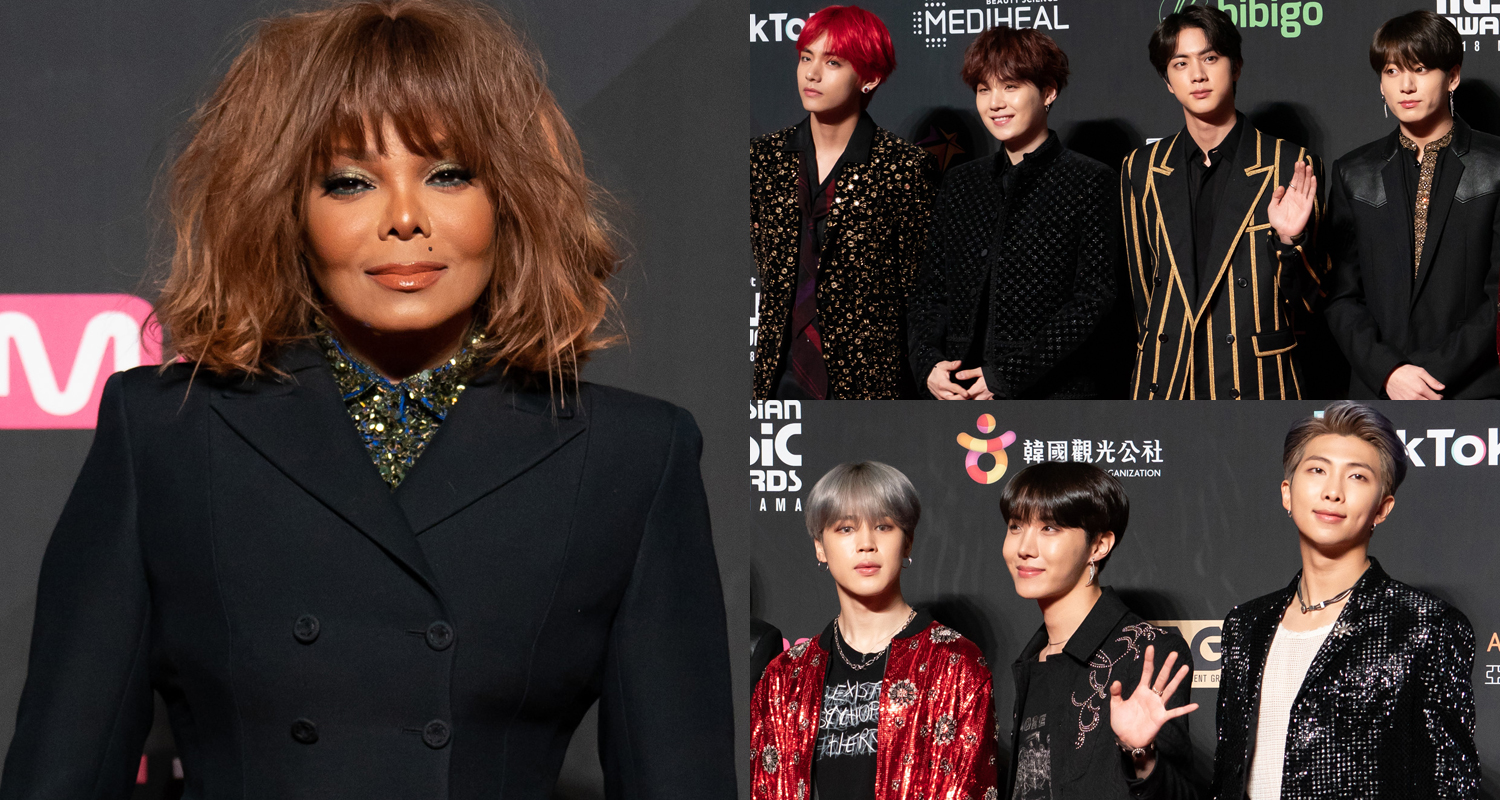 BTS Help Honor Janet Jackson with Inspiration Award at Mnet Asian Music ...