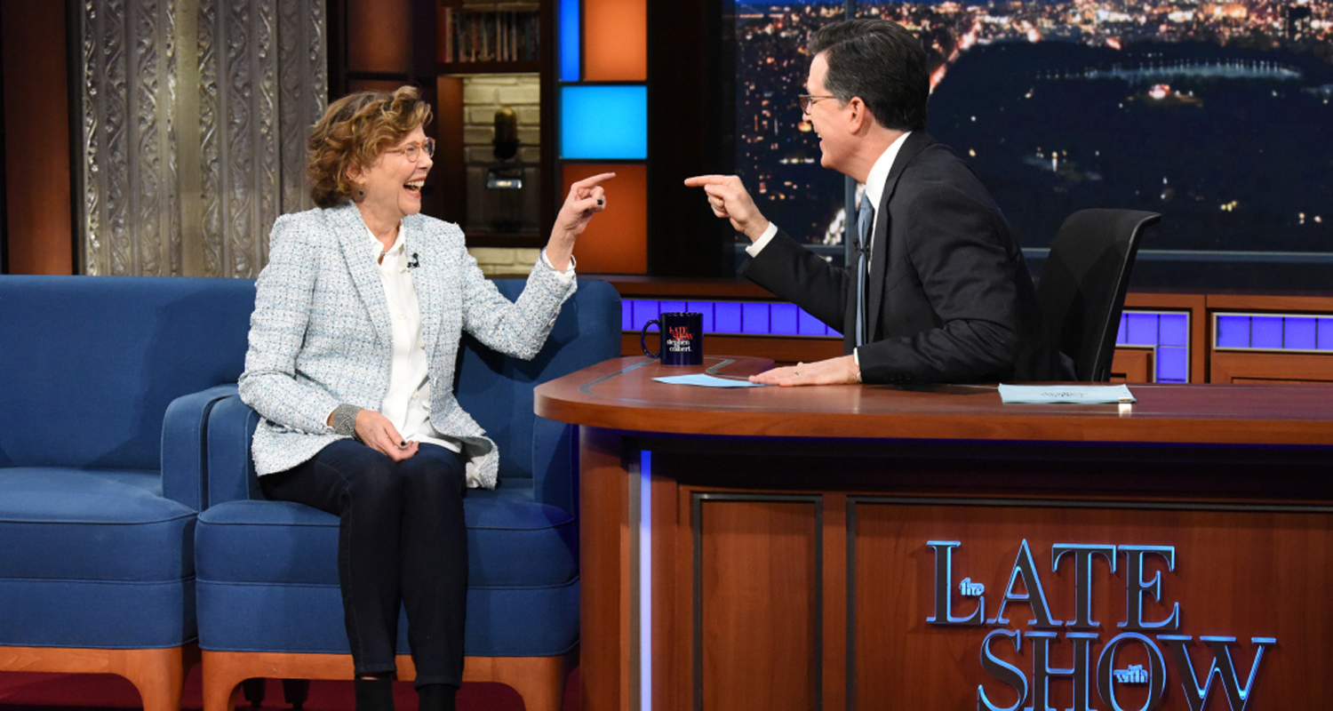 Annette Bening Confirms ‘Captain Marvel’ Role on ‘Late Show’! | Annette ...