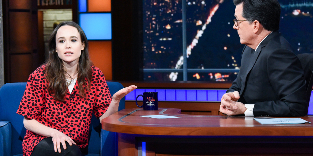 Ellen Page Tearfully Calls Out Trump Administration During ‘Colbert ...