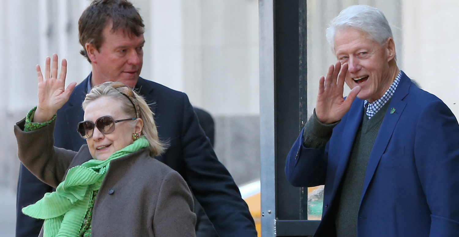 Hillary & Bill Clinton Visit Their Grandkids on St. Patrick’s Day ...