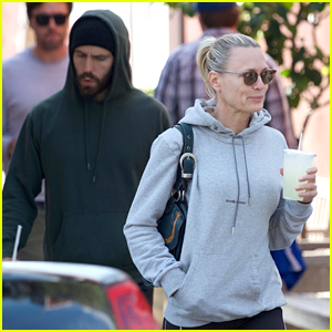 Robin Wright & Husband Clement Giraudet Photographed in Rare Spotting ...