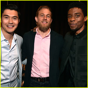 Henry Golding, Charlie Hunnam, & Chadwick Boseman Promote Their Movies ...