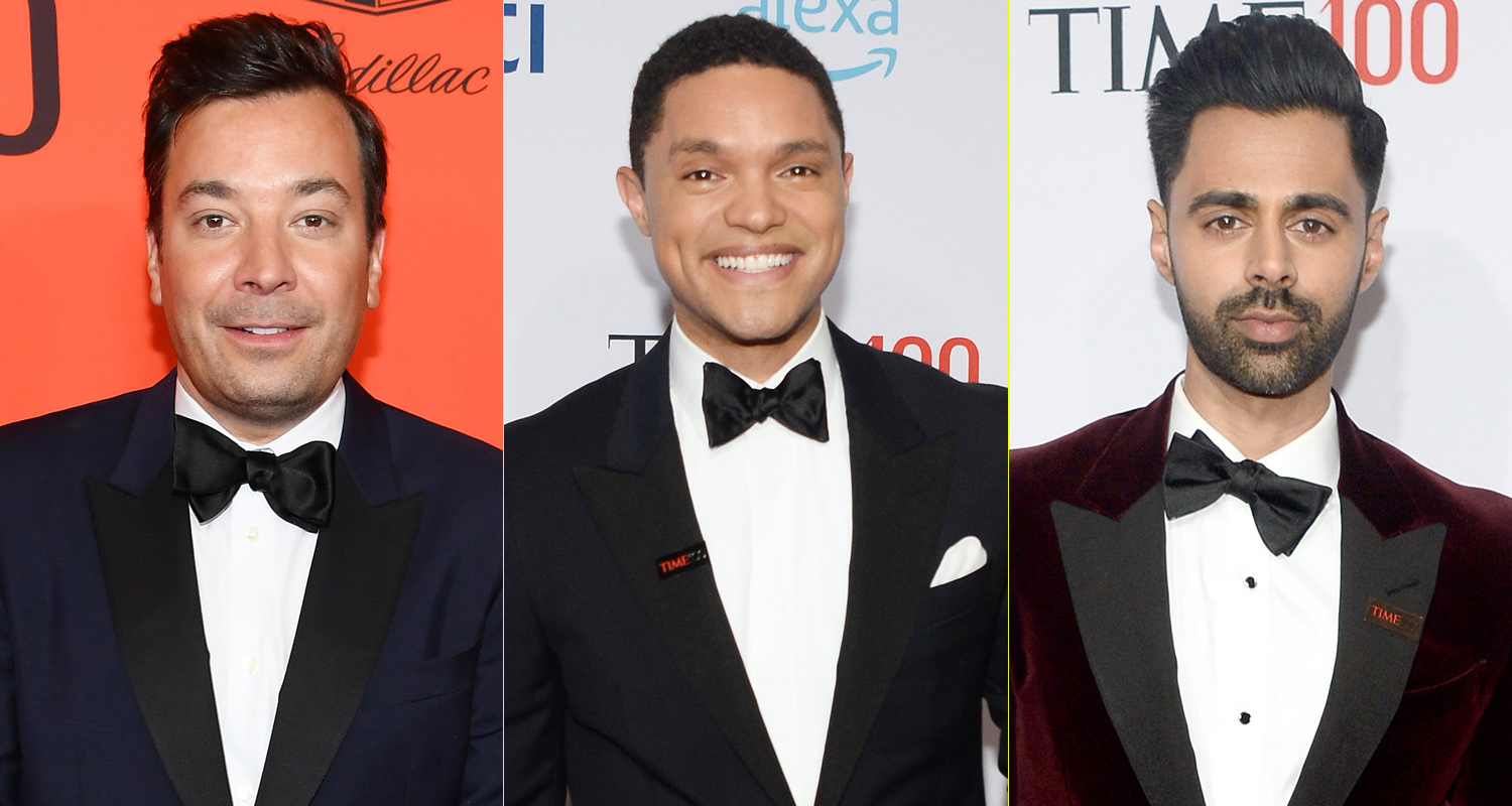 Jimmy Fallon, Trevor Noah & Hasan Minhaj Step Out For Time 100 Gala ...