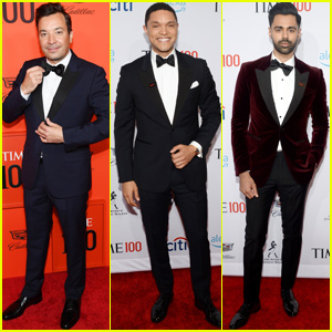 Jimmy Fallon, Trevor Noah & Hasan Minhaj Step Out For Time 100 Gala ...
