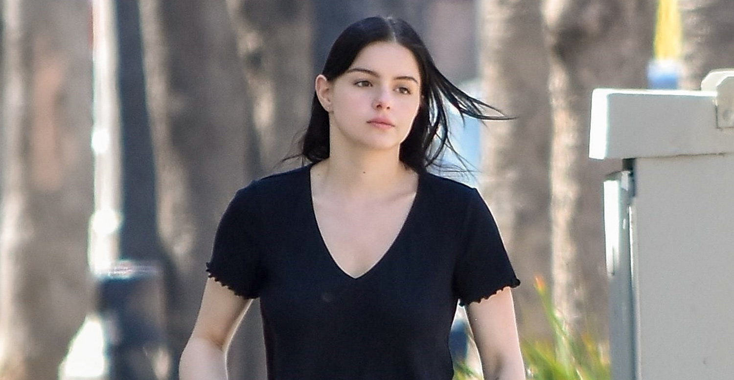 Ariel Winter Sports Cute Tee & Combat Boots for Studio Visit | Ariel ...