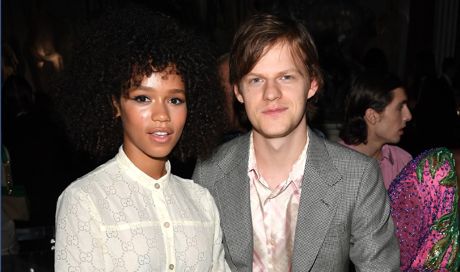 Lucas Hedges & Girlfriend Taylor Russell Couple Up at Gucci Show in ...