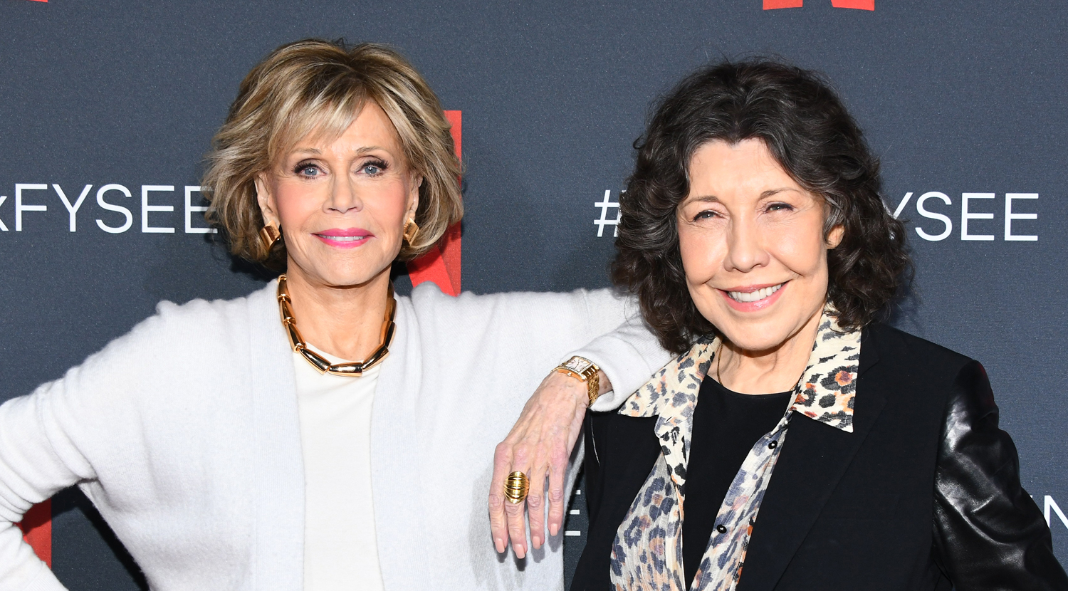Jane Fonda & Lily Tomlin Buddy Up to Promote ‘Grace & Frankie’ | Jane ...